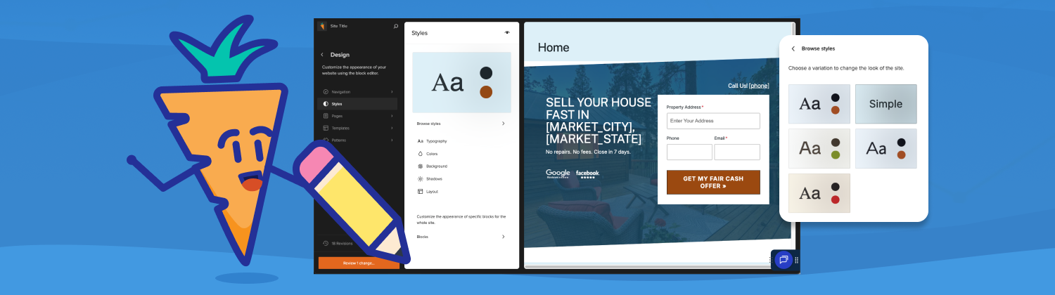 Carrot Editor: Assigning Your Homepage and Blog Home Page | Carrot Help ...